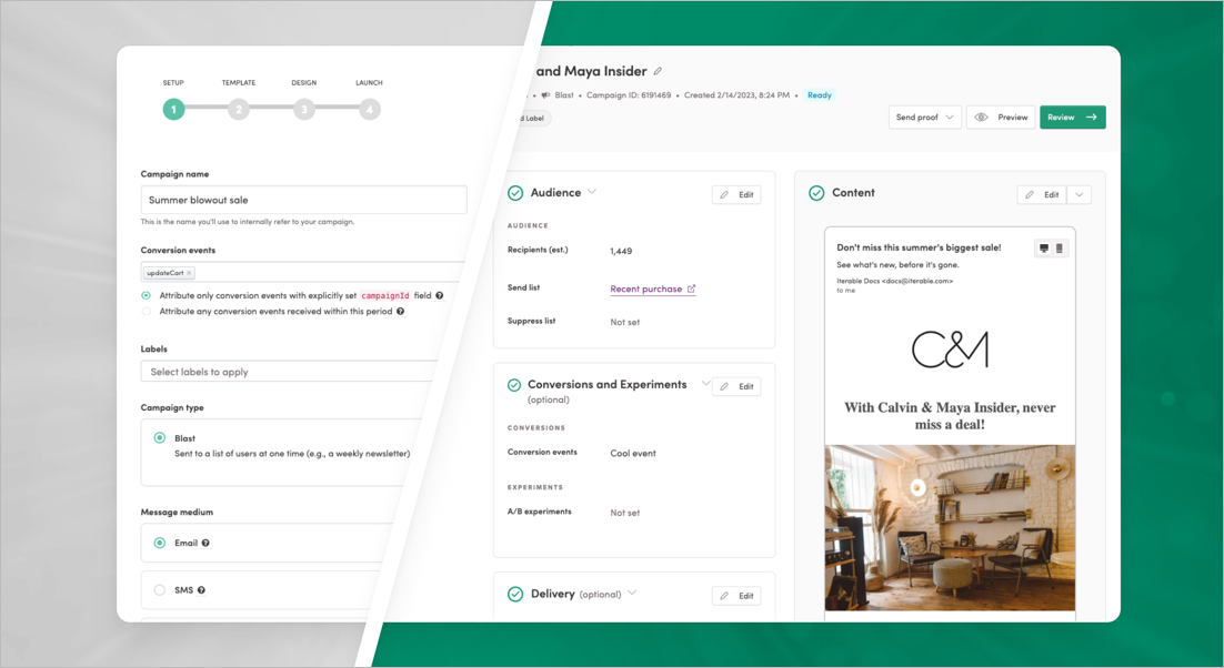 Campaign Modernization – Iterable Support Center
