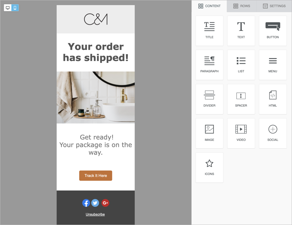 Drag and Drop Editor – Iterable Support Center