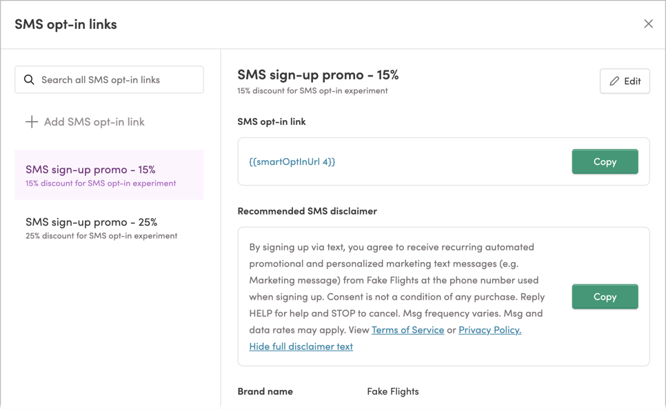 SMS Smart Opt-In – Iterable Support Center