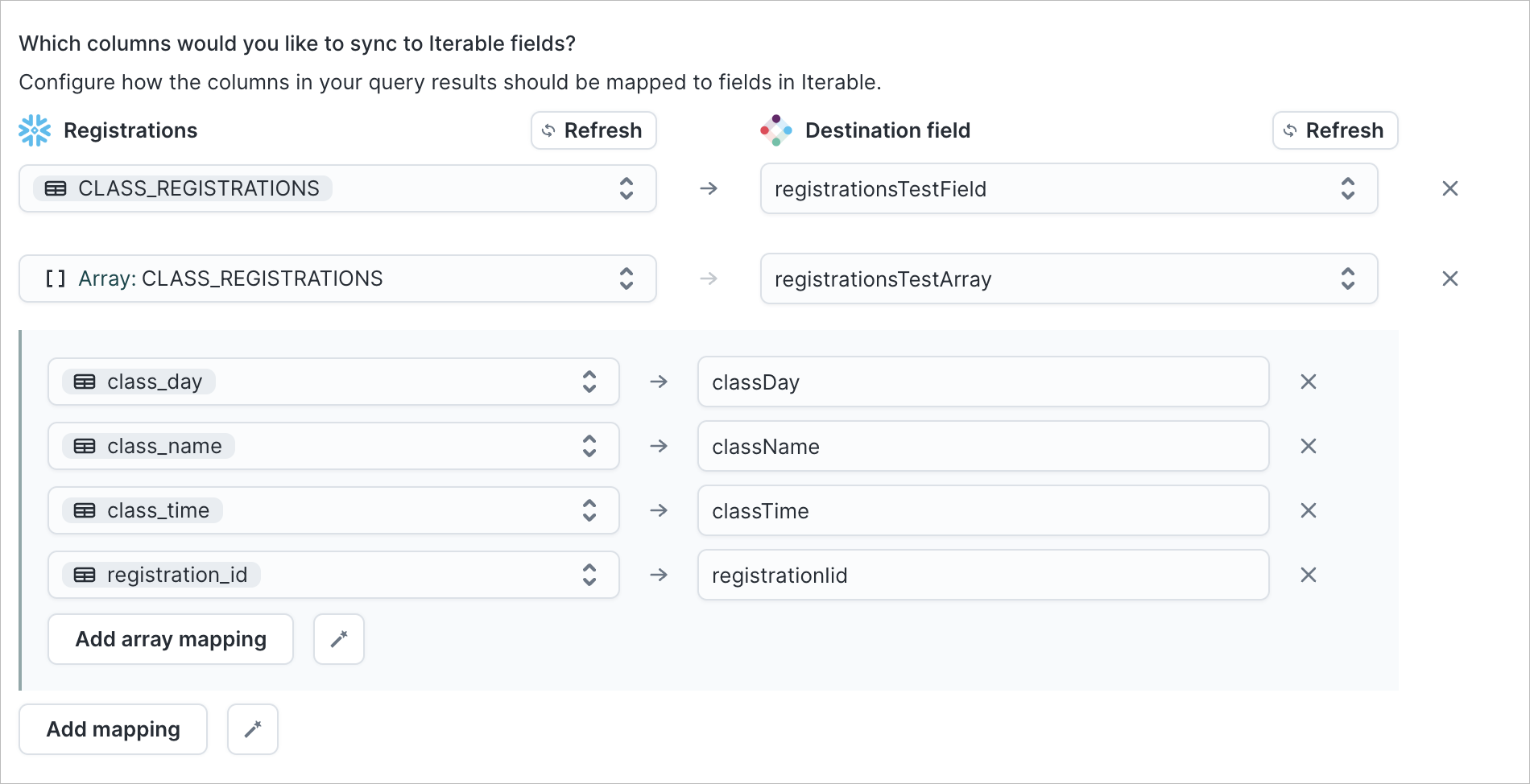 Smart Ingest Field Mapping Types Iterable Support Center 