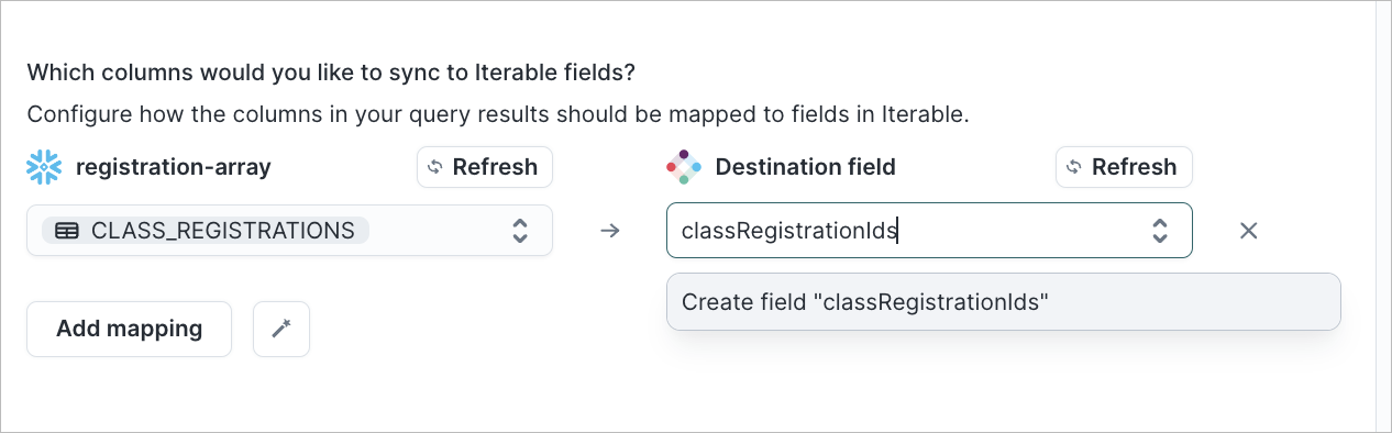 Smart Ingest Field Mapping Types Iterable Support Center 