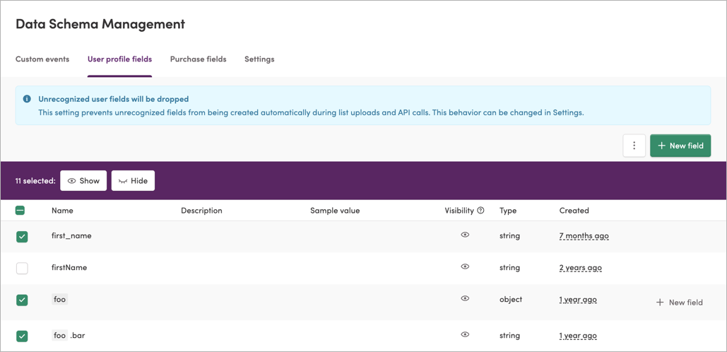 Data Schema Management Overview Iterable Support Center