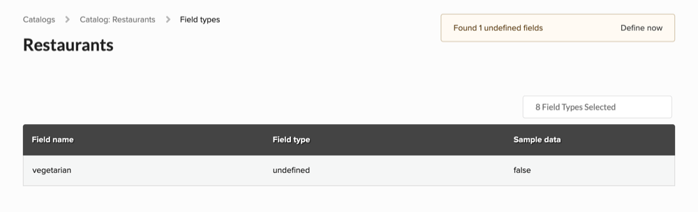 Defining Data Types for Catalog Item Fields – Iterable Support Center
