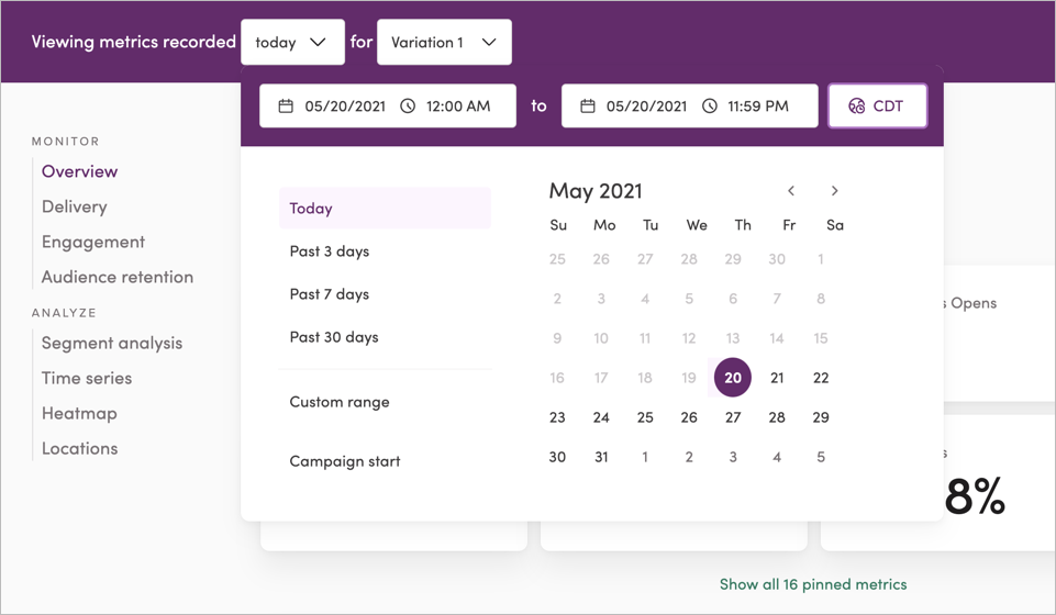 Viewing Campaign Analytics – Iterable Support Center