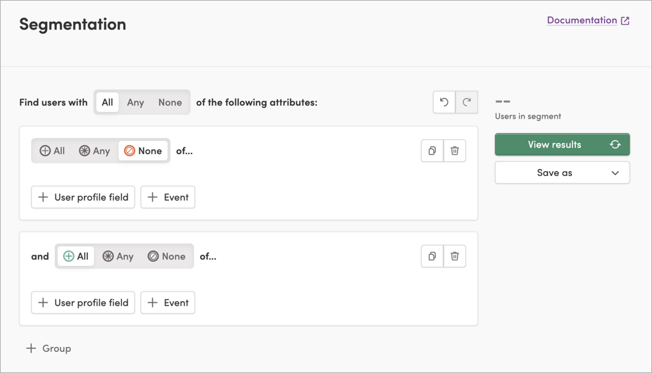 Creating a Segmentation Query – Iterable Support Center