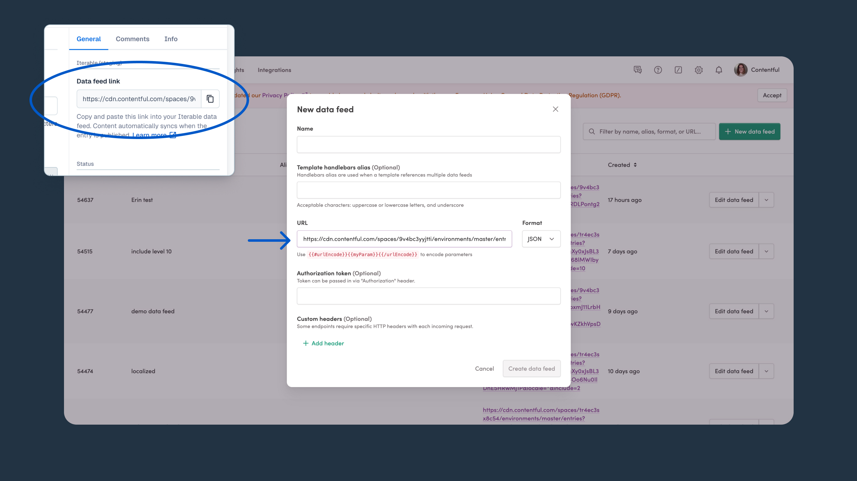 Contentful + Iterable Integration – Iterable Support Center