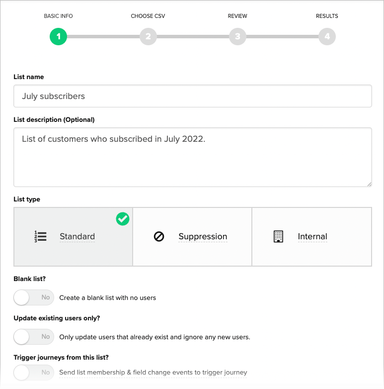 Adding Users And Creating Lists Iterable Support Center